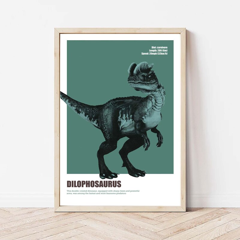 Dilophosaurus Poster - Etsy