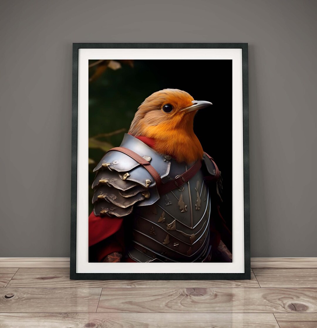 Robin Bird Print Robin Art Lover Robin Portrait Red Bird Gifts Robin ...