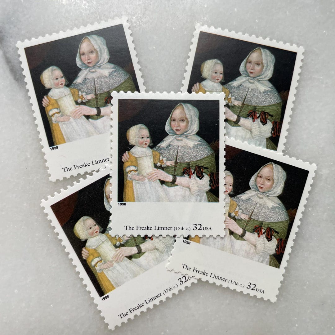 Vintage Unused Colonial Dutch Mother and Baby Stamps / the Freake ...