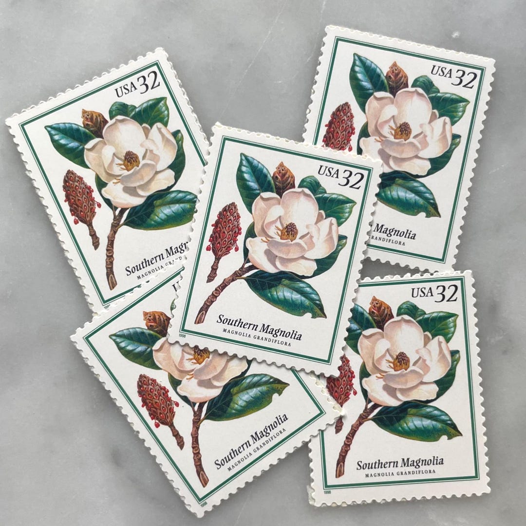 Vintage Unused Southern Magnolia Stamps / Flowering Trees USPS Postage ...