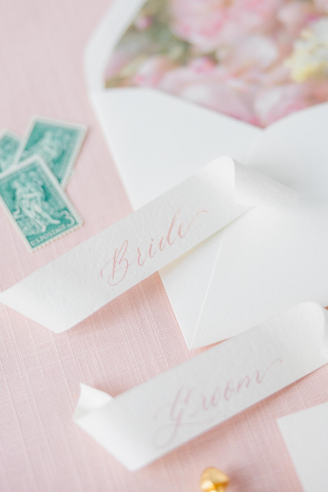Calligraphy Scroll Place Cards - Wedding Place Cards, Wedding Guest Name Card, Wedding Scroll ...