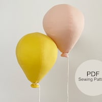 Balloon PDF Pattern, Balloon Sewing Pattern, DIY Balloon, Birthday ...
