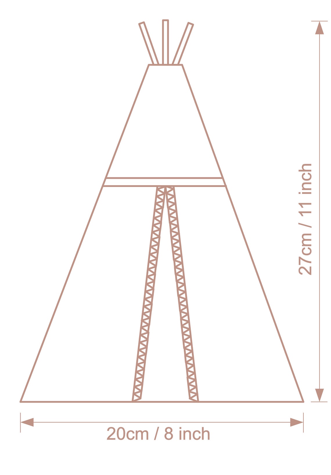 Teepee Toy Pattern, PDF Pattern & Tutorial, Softie, Sewing Pattern ...