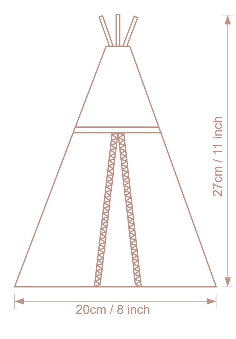 Teepee Toy Pattern, PDF Pattern & Tutorial, Softie, Sewing Pattern ...