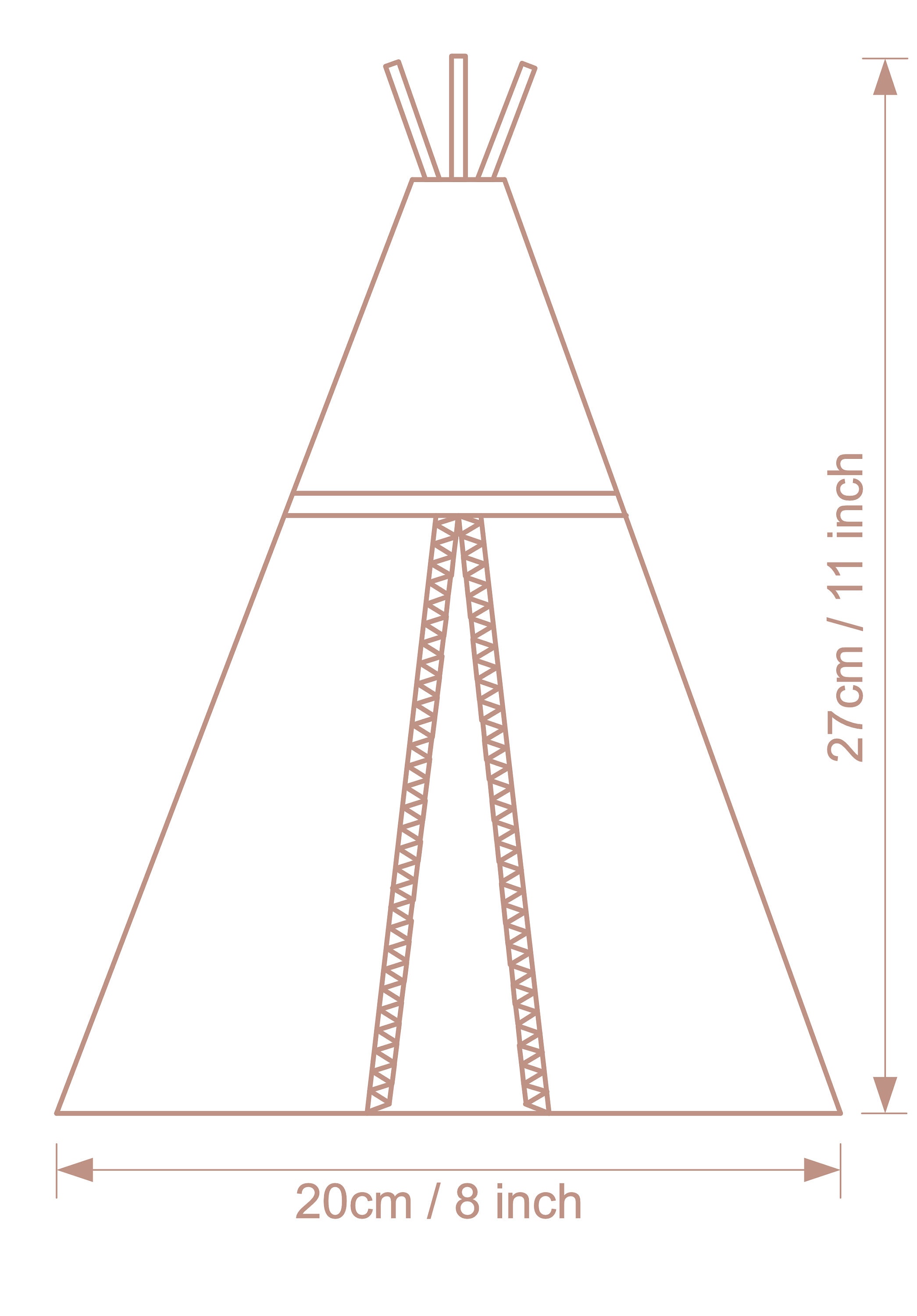 Teepee Toy Pattern, PDF Pattern & Tutorial, Softie, Sewing Pattern ...