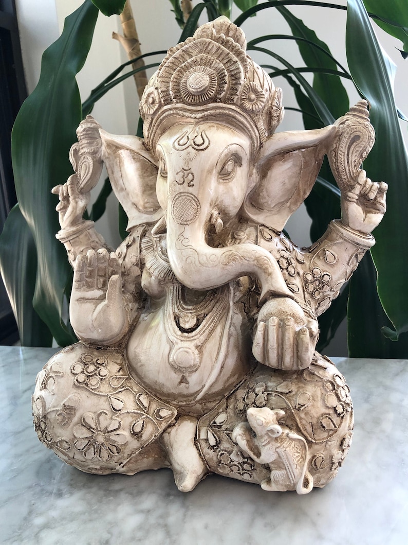 Lucky Ganesha Statue 15 Ganesh Idol Hindu God - Etsy