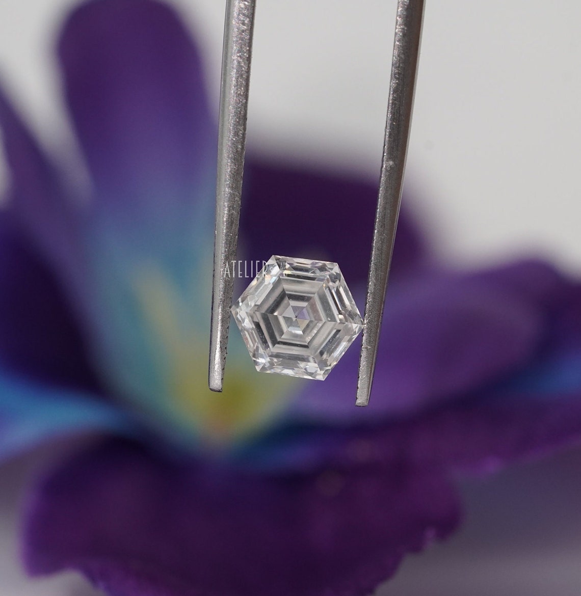 HIDDEN TREASURES Hexagonal Shape Lab Grown Diamond Loose Diamond for ...