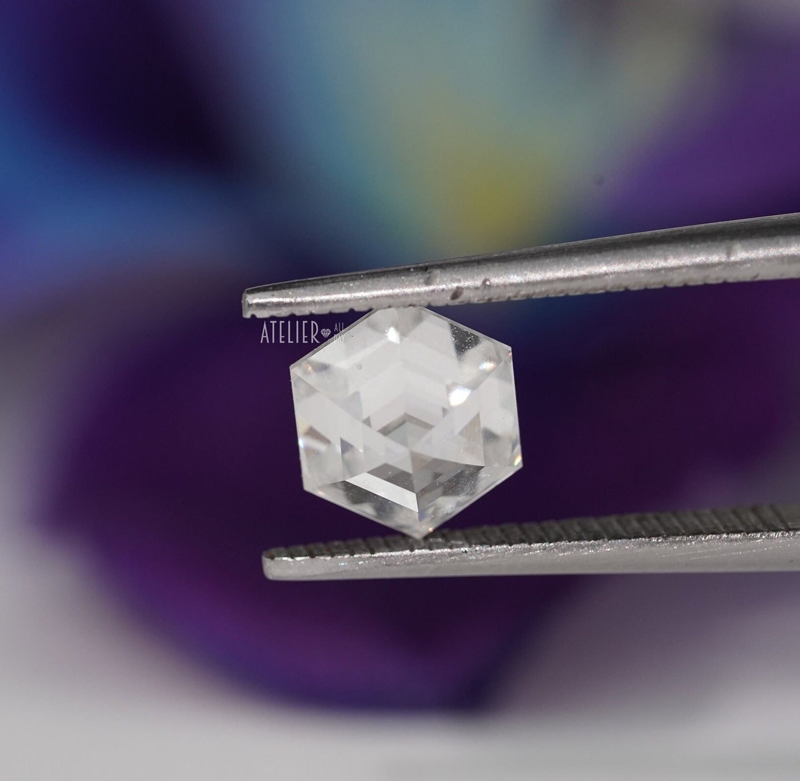 HIDDEN TREASURES Hexagonal Shape Lab Grown Diamond Loose Diamond for ...