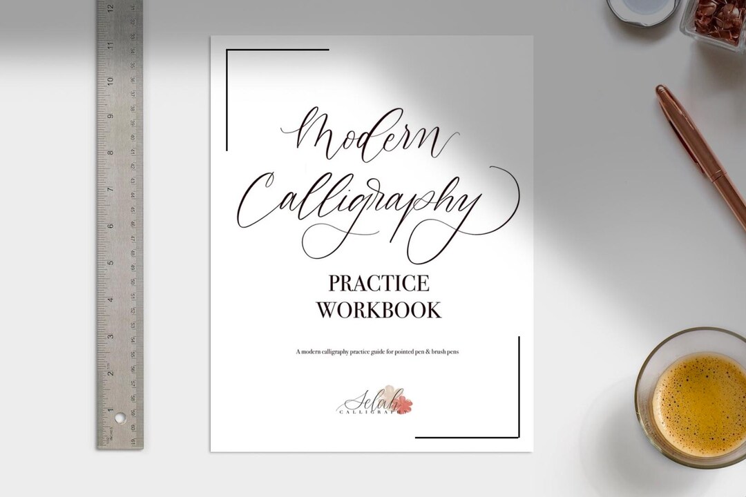 Modern Calligraphy Practice Workbook - Etsy