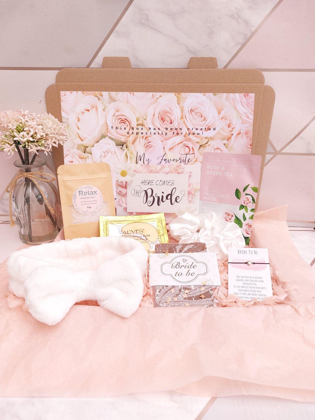 Bride to Be Celebration Letterbox Gift Box for Engagement, Hen Do and ...