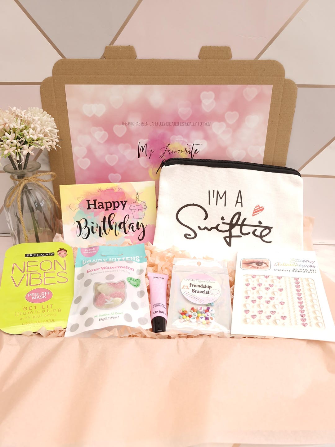 Tween Girl Birthday Gift Box: Swiftie Bag, Friendship Bracelet Kit - Etsy