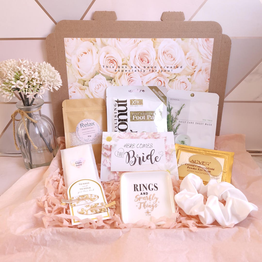 Bride to Be Engagement Pamper Hamper Kit/ Pre Wedding Spa Box/ Hen Do ...