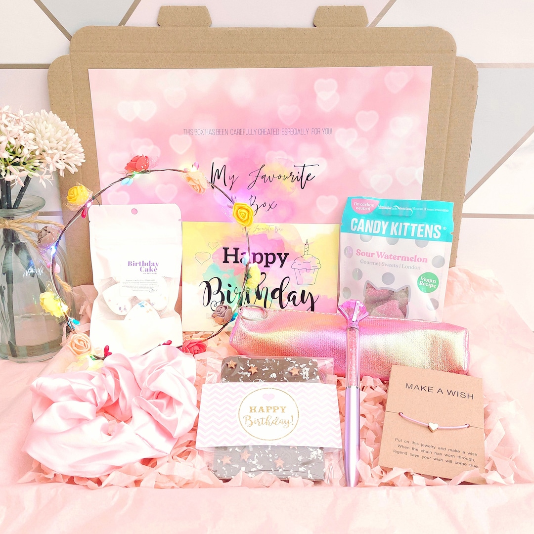 Birthday Gift for Girls Age 5, 6, 7, 8, 9, 10 Fun Girly Postal Gift Box ...