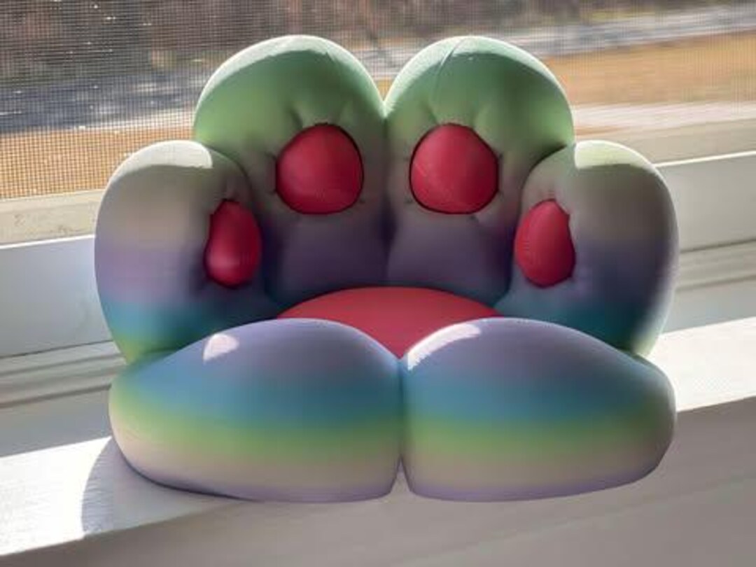 Rainbow Color Cat Paw Stand 3D Printed - Etsy