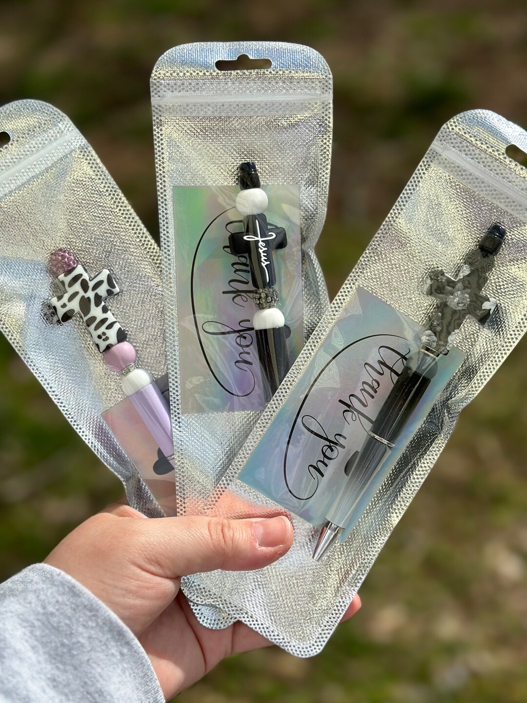 Beaded Cross Faith Pens One of A Kind Pens With Style - Etsy