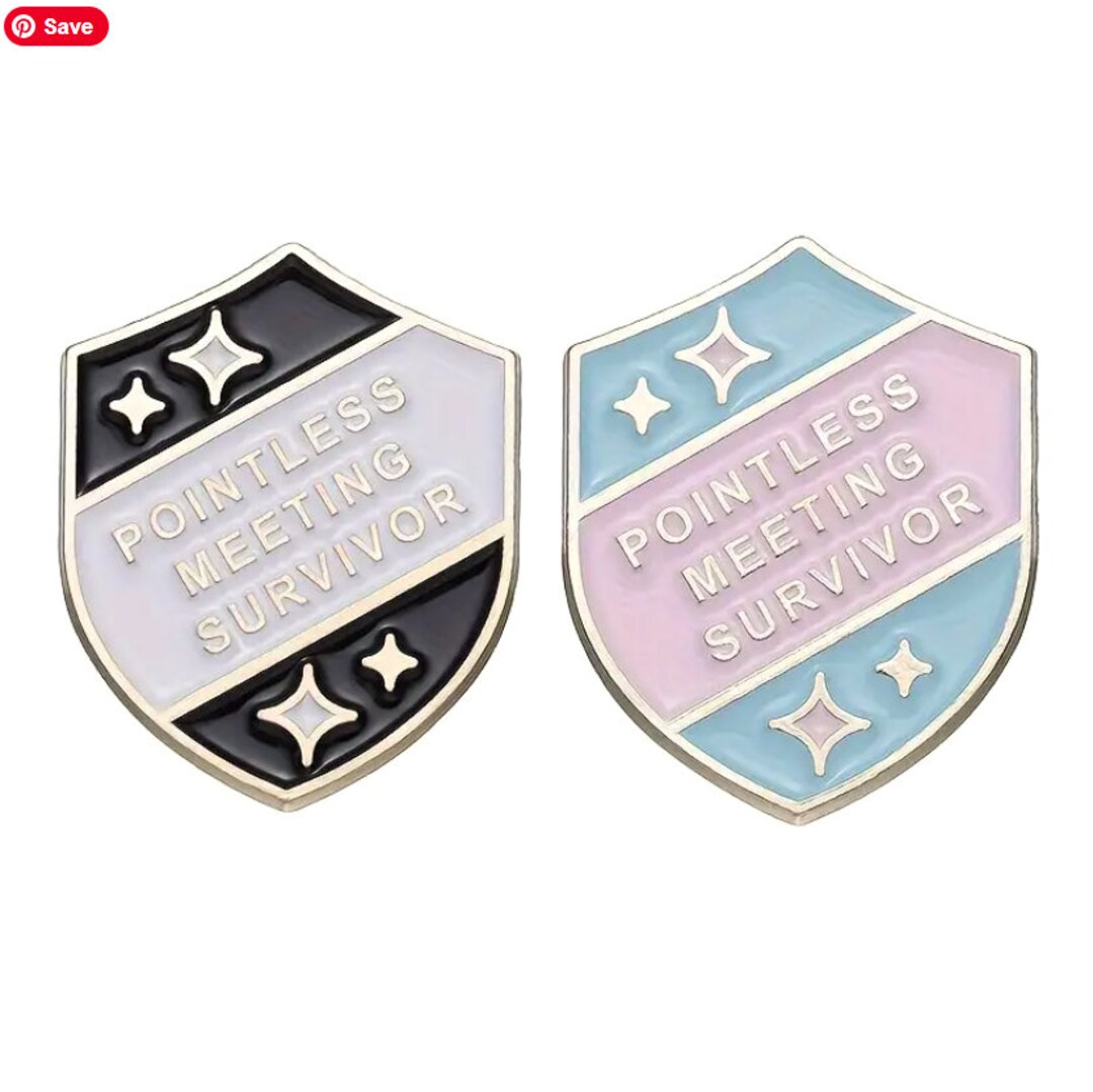 Enamel Meeting Badges Broach Pin - Etsy UK