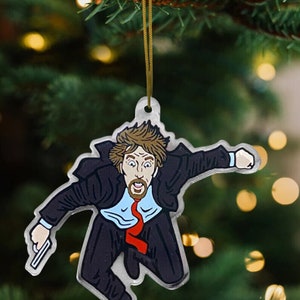Hans Gruber Falling off Nakatomi Plaza Bauble - Etsy