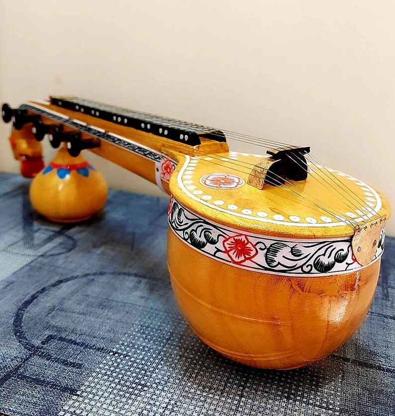 Wooden Handmade Traditional Saraswati Veena Miniature - Etsy