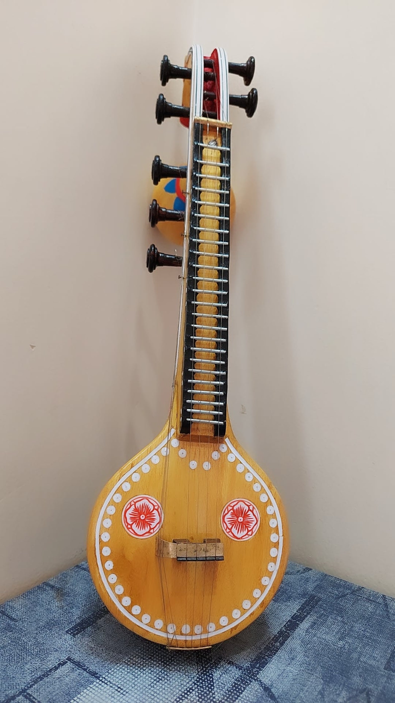 Wooden Handmade Traditional Saraswati Veena Miniature - Etsy