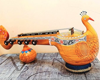 Wooden Handmade Traditional Saraswati Veena Miniature - Etsy