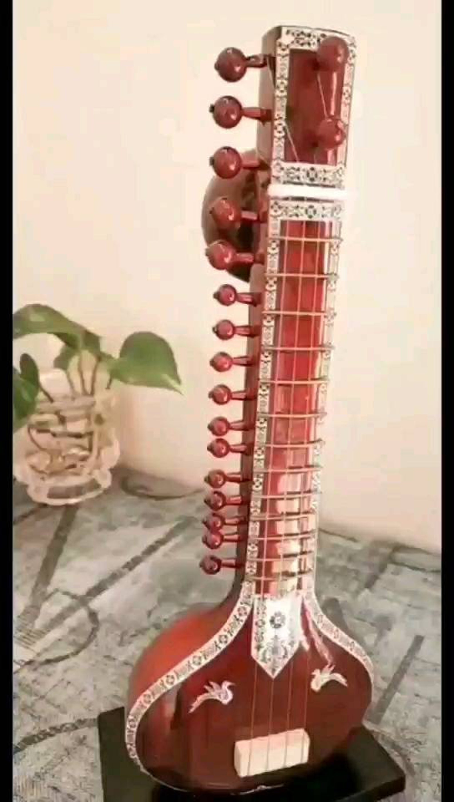 Wooden Handmade Sitar Miniature | Etsy