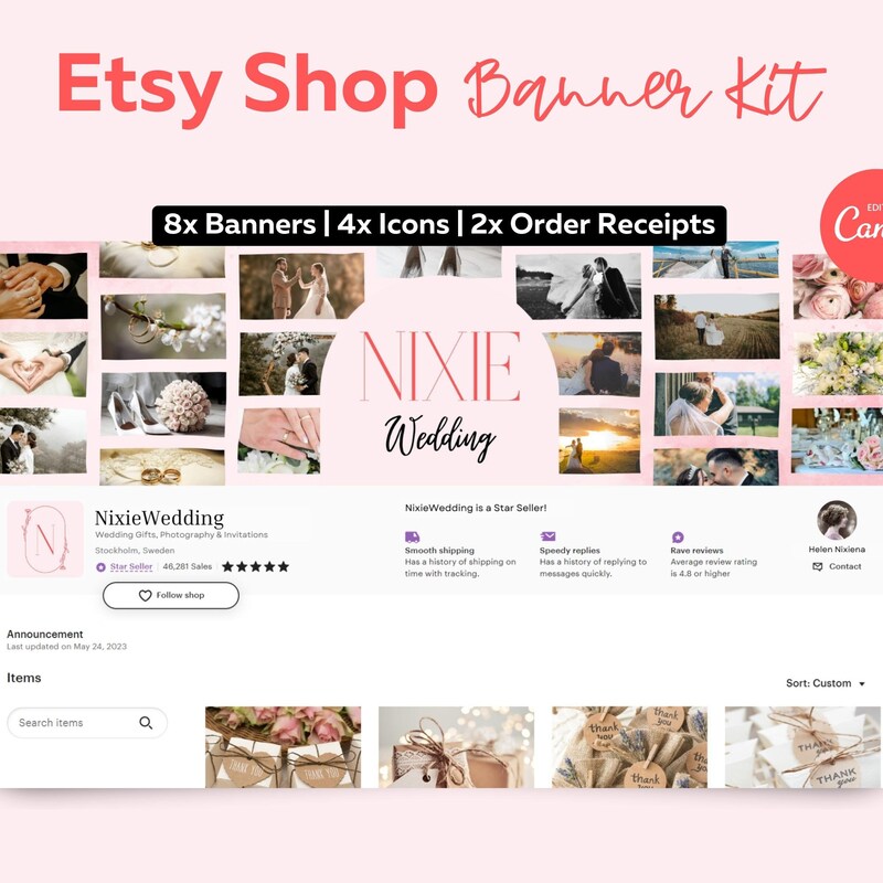 Order Receipt Banner - Etsy