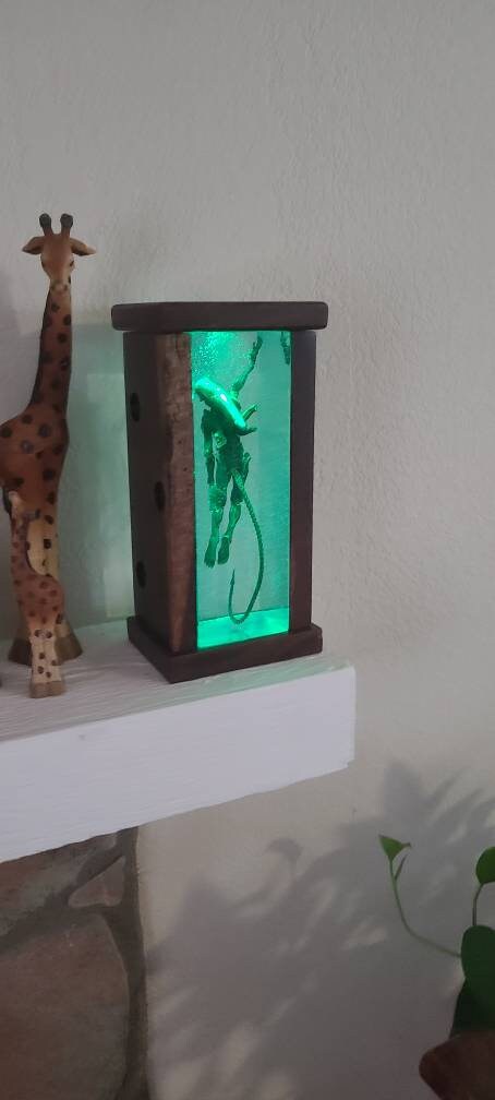 Art & Collectibles cordless LED Alien Lamp battery powered With Chechen ...