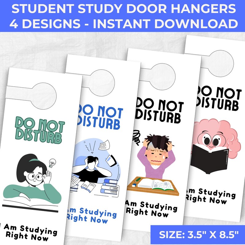 Study Disturb Sign - Etsy