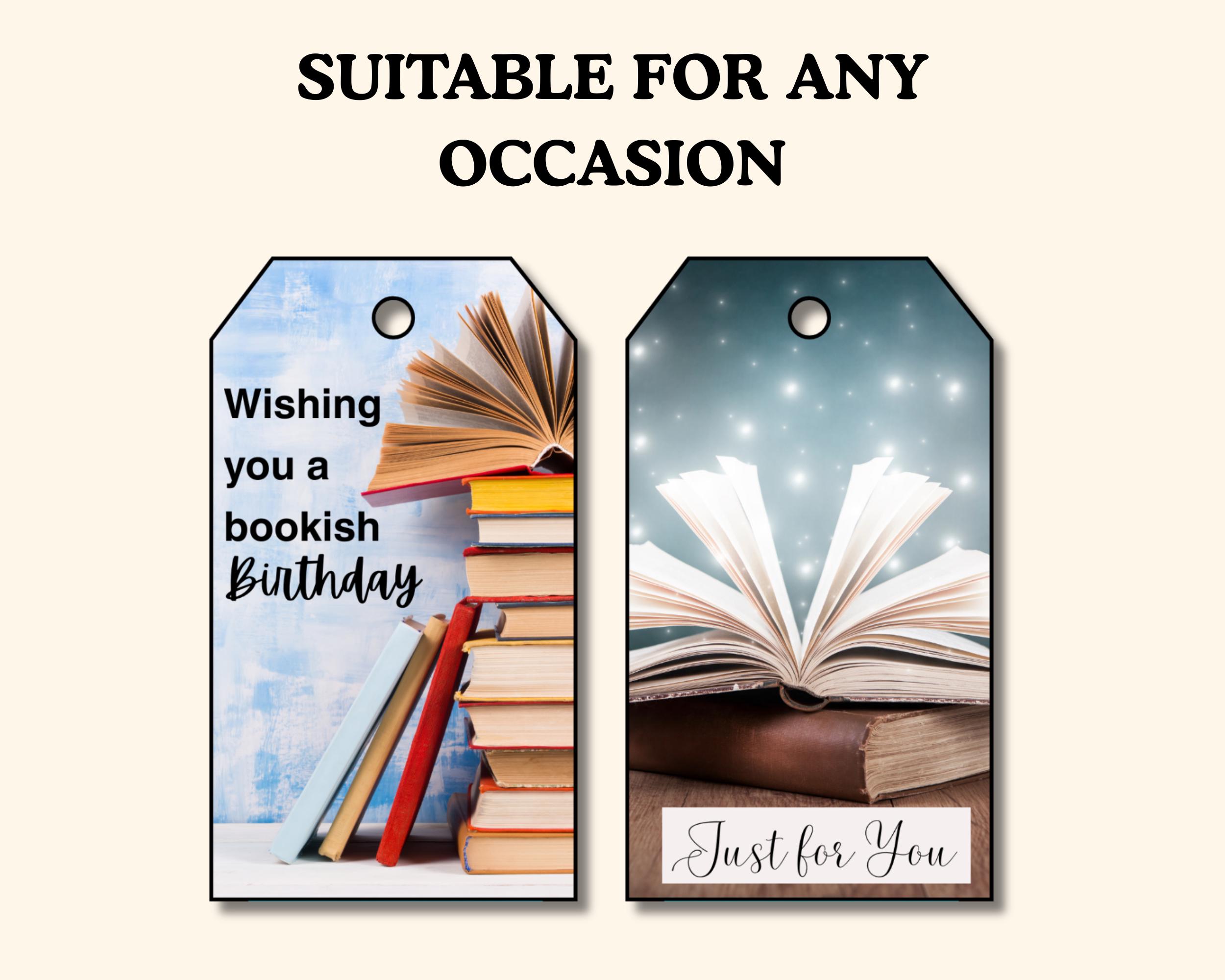 Printable Gift Tags for Blind Date With Book Present, 2 Bonus Sheets of ...