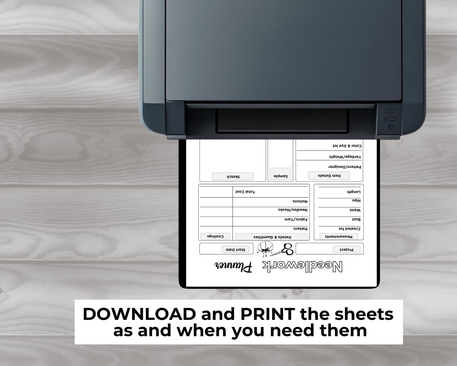 Printable Craft Hobby Project Planner Journal, Organize Plan Record ...