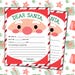 Printable Christmas Letter to Dear Santa With Wish List - Etsy