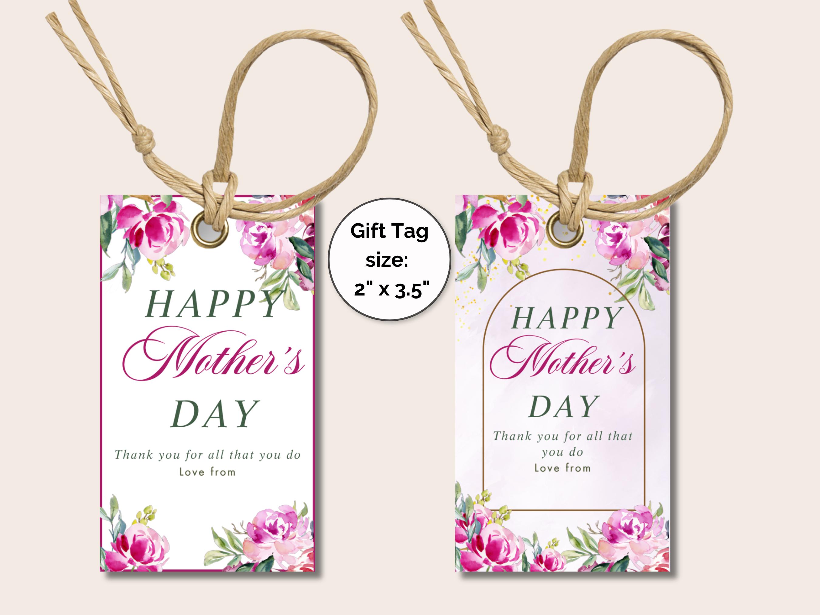 Mothers Day Gift Tag, Mothers Day Tag, Printable Gift Tags, Gift for ...