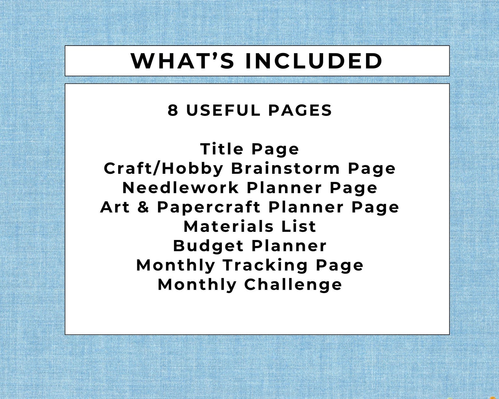 Printable Craft Hobby Project Planner Journal, Organize Plan Record ...