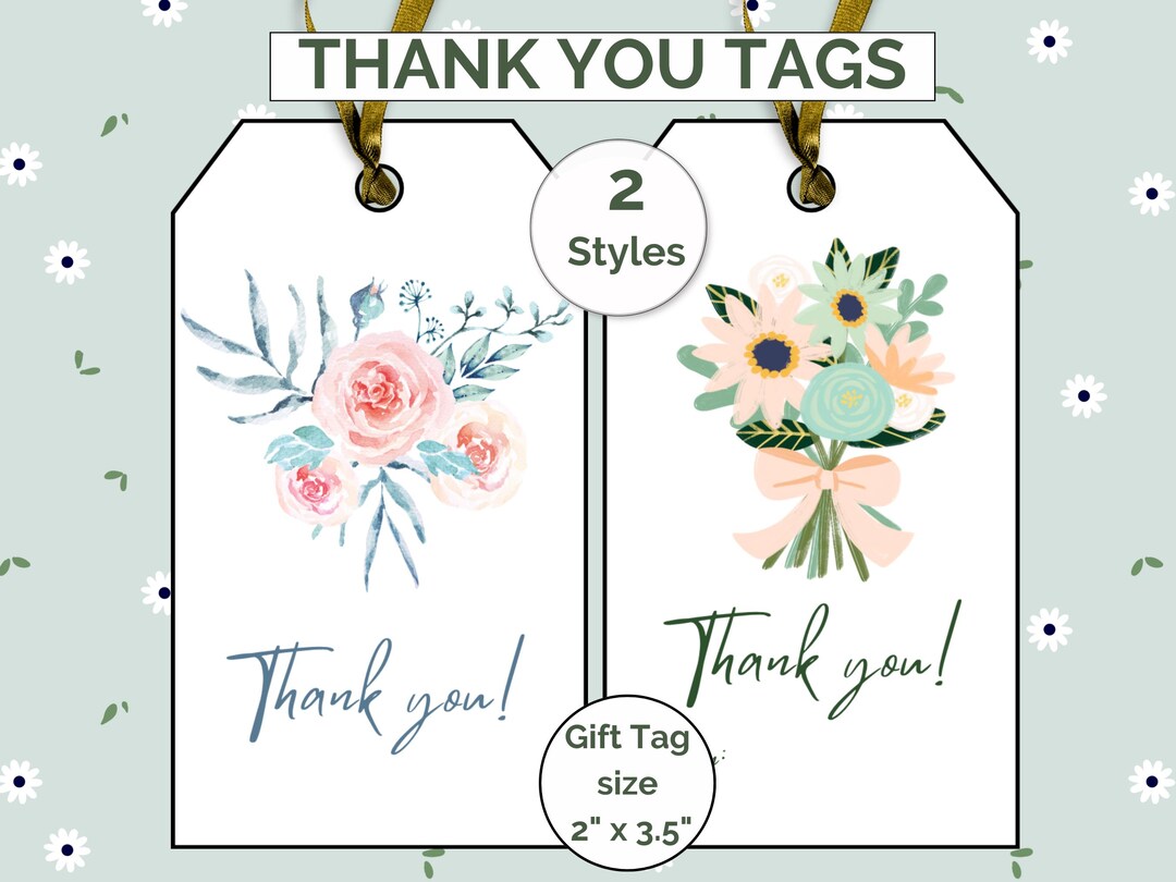 Printable Thank You Any Occasion Gift Tag. Appreciation Gift Tag. Thank ...