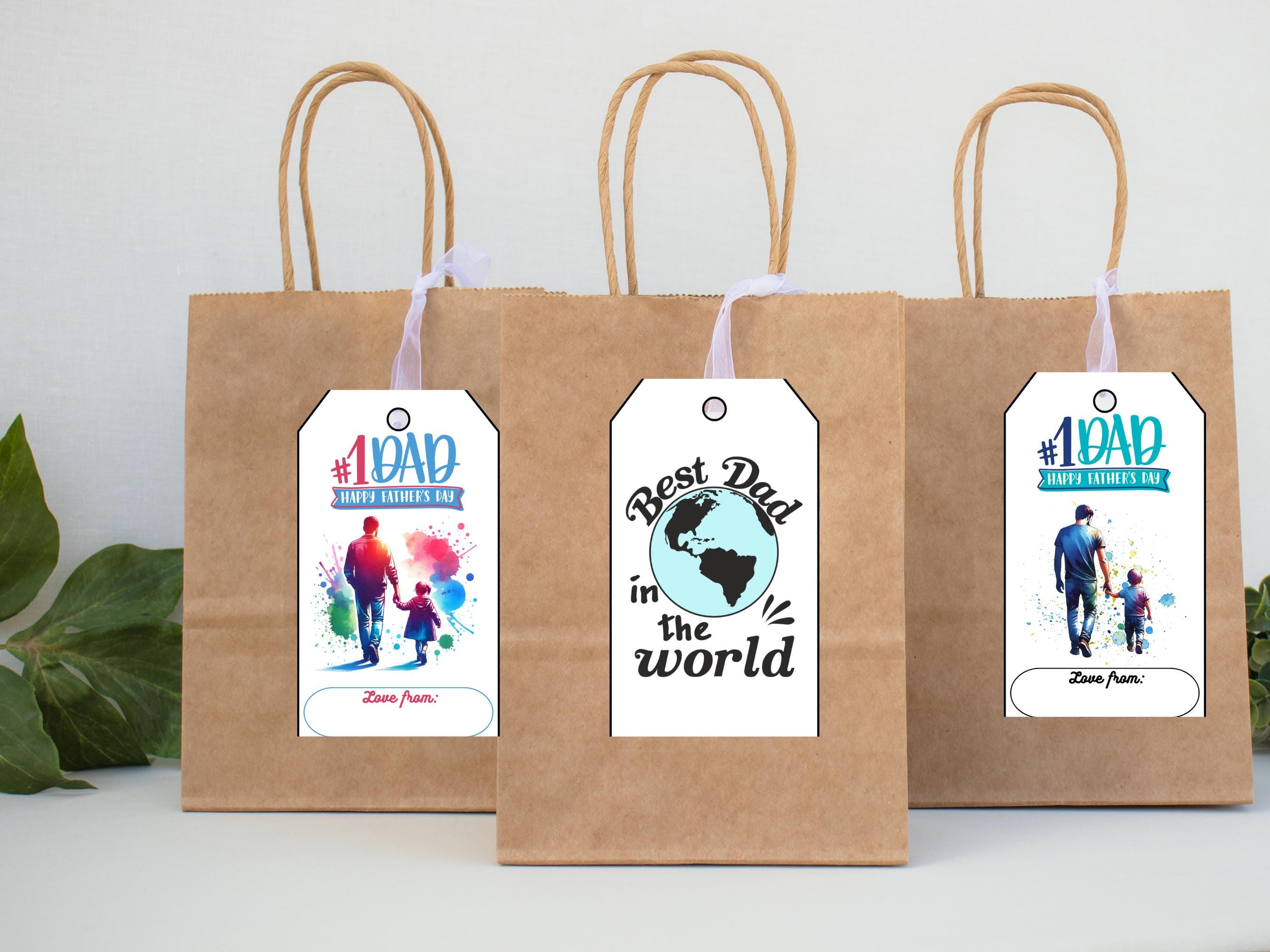 Fathers Day Birthday Thank You Gift Tags for Best Dad Printable Gift ...