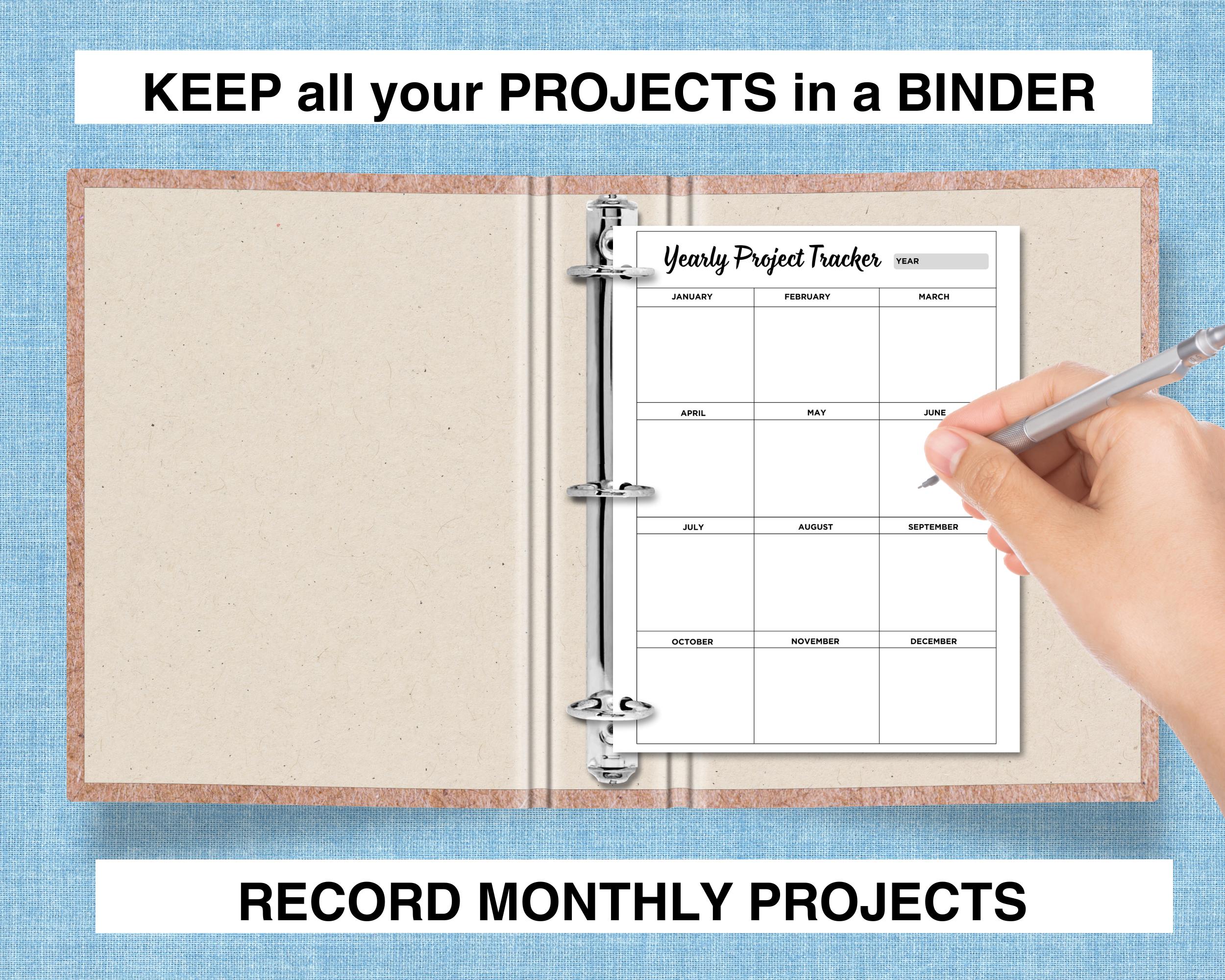 Printable Craft Hobby Project Planner Journal, Organize Plan Record ...