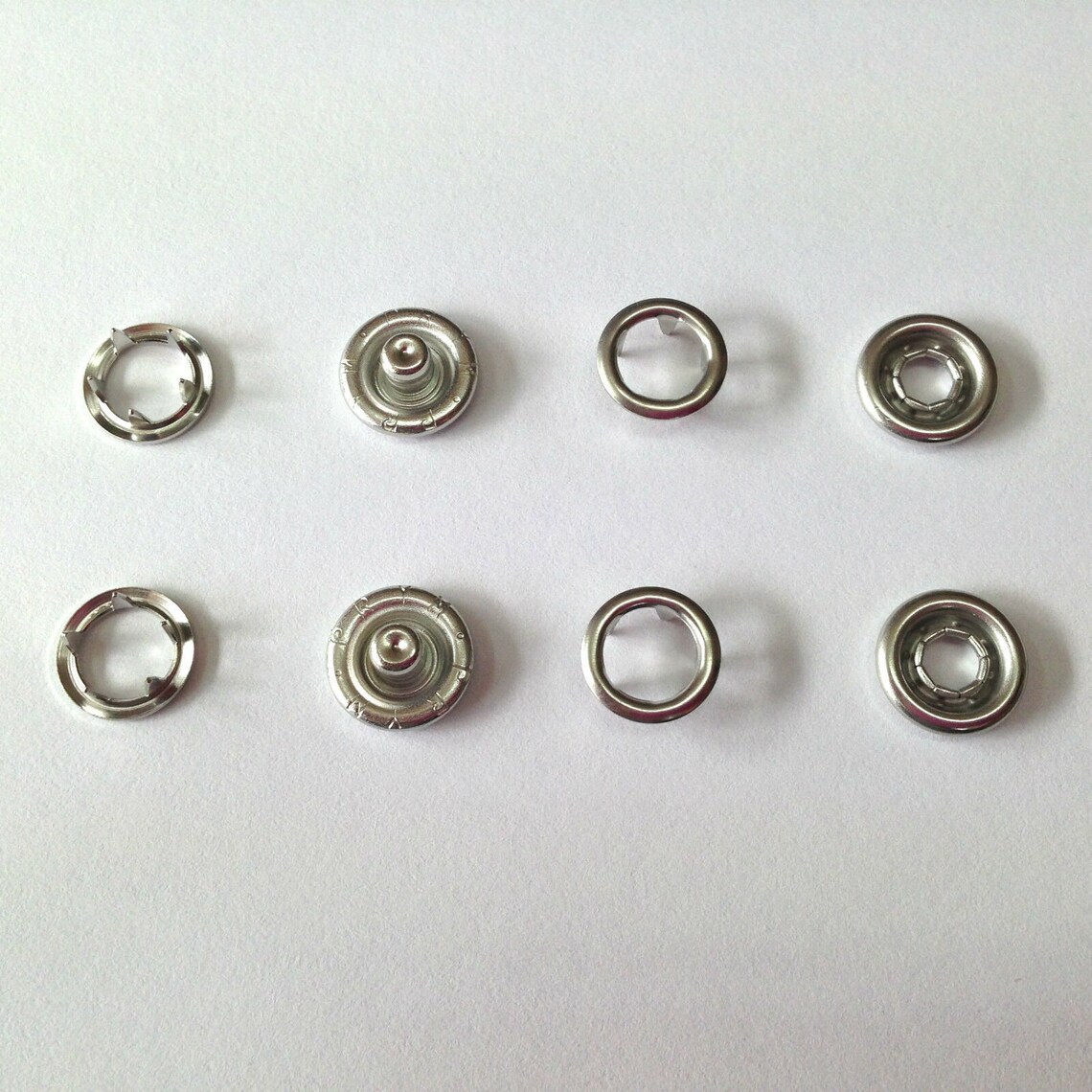 10mm Silver Press Studs Snap Fasteners Rivets Poppers by Prym - Etsy