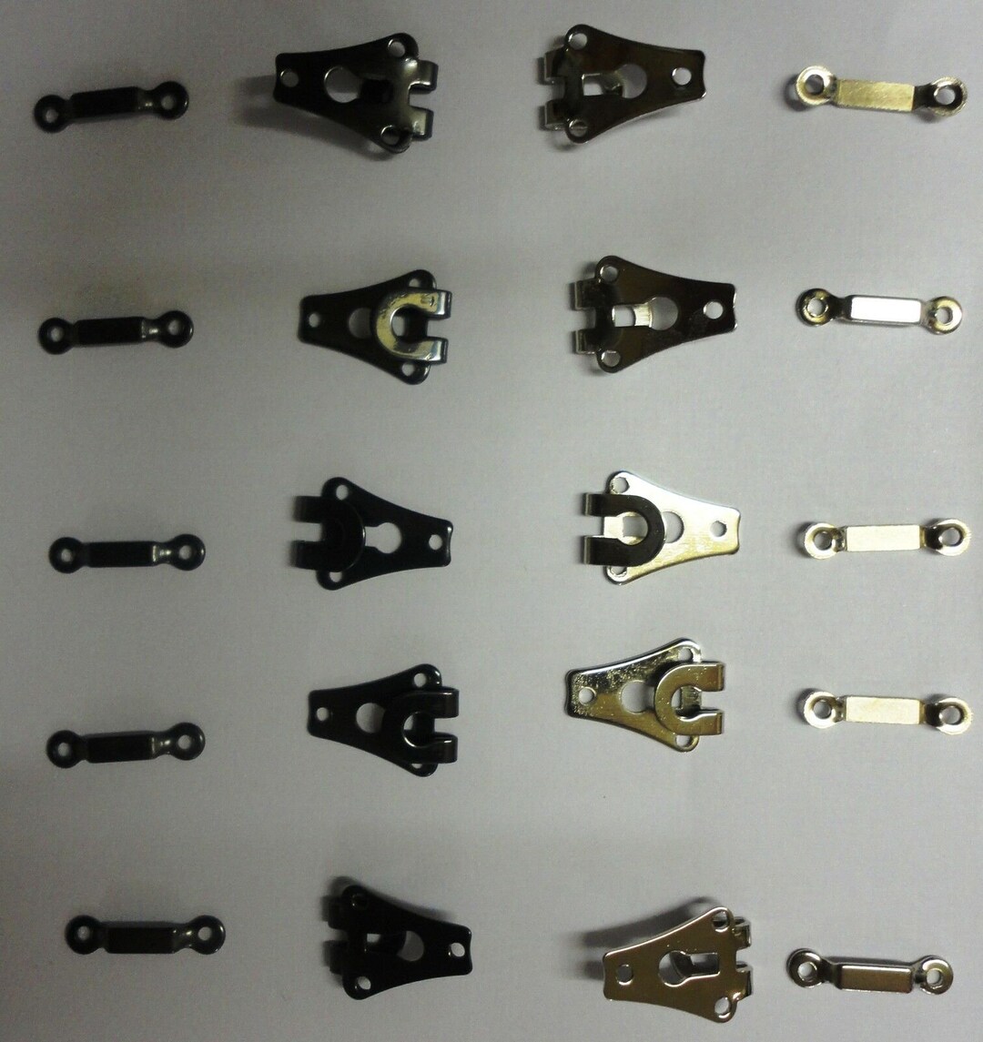 10 Sets X 9mm Complete Sets of Trouser Hook and Bars for Clothing ...