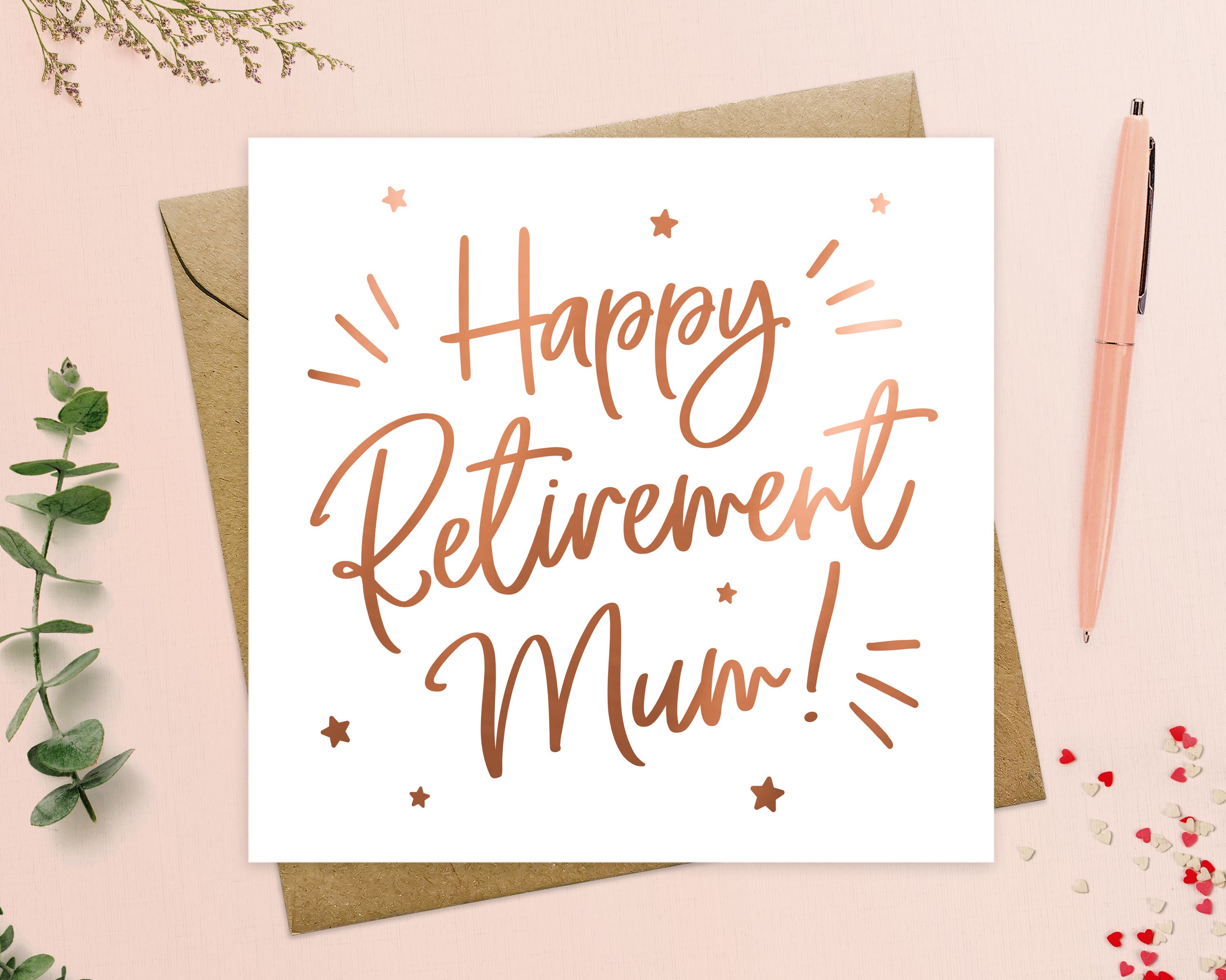 Happy Retirement Mum Card Mum Retirement Card Goodbye - Etsy UK
