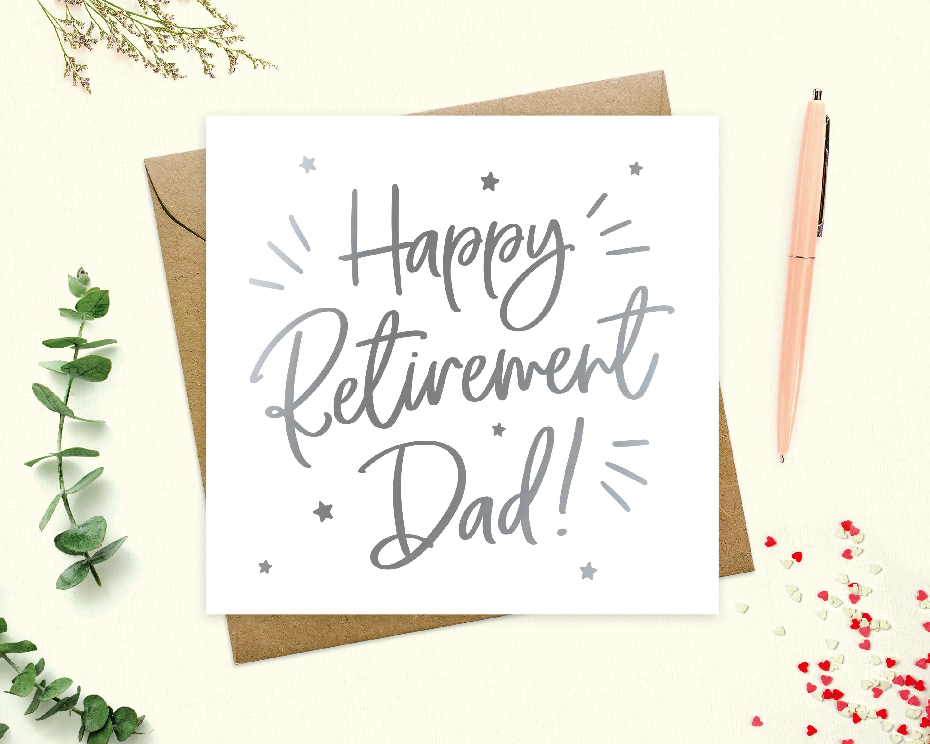 Happy Retirement Dad Card Dad Retirement Card Goodbye | Etsy UK