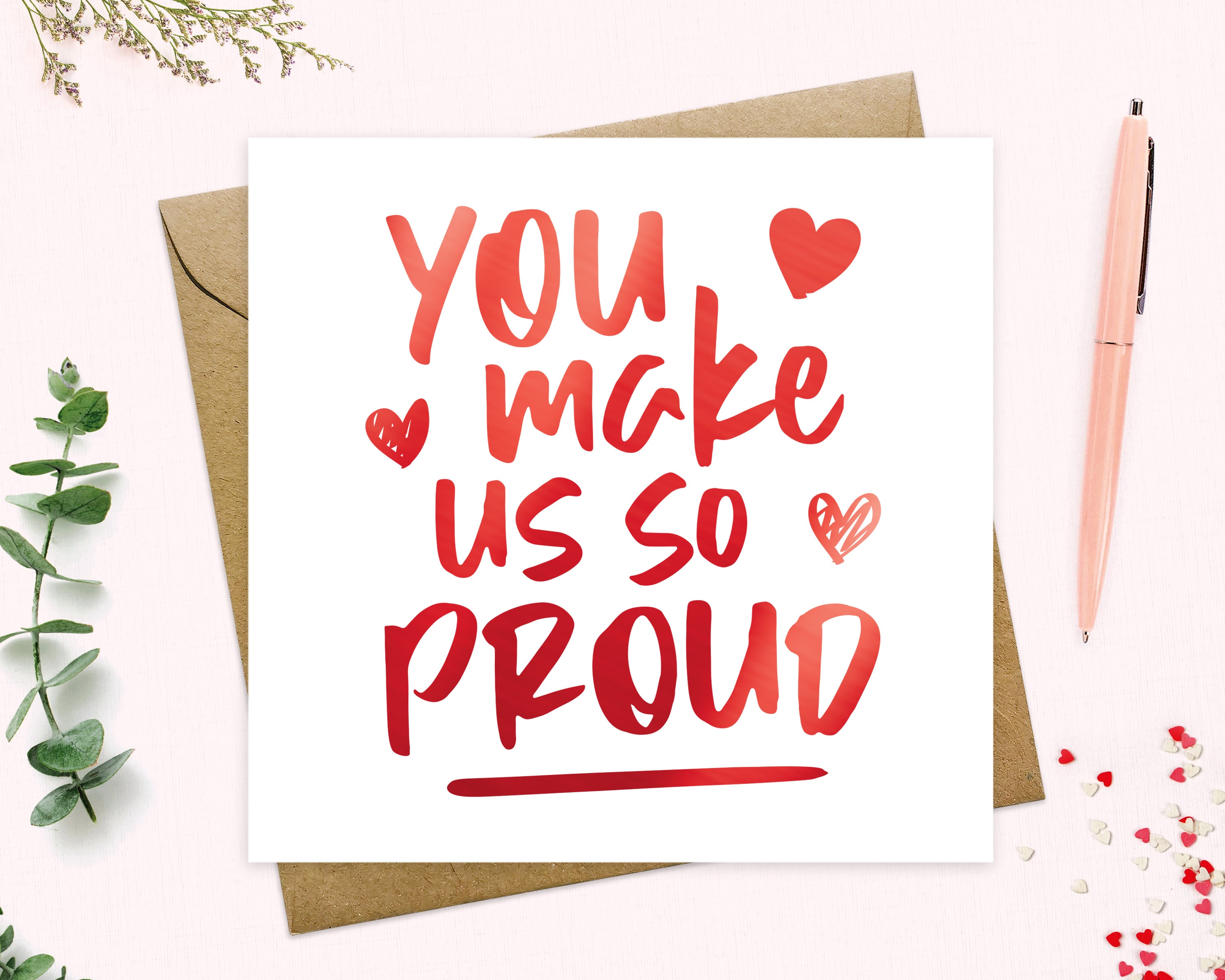 Proud of You Card I Am so Proud We Are Proud Well Done | Etsy