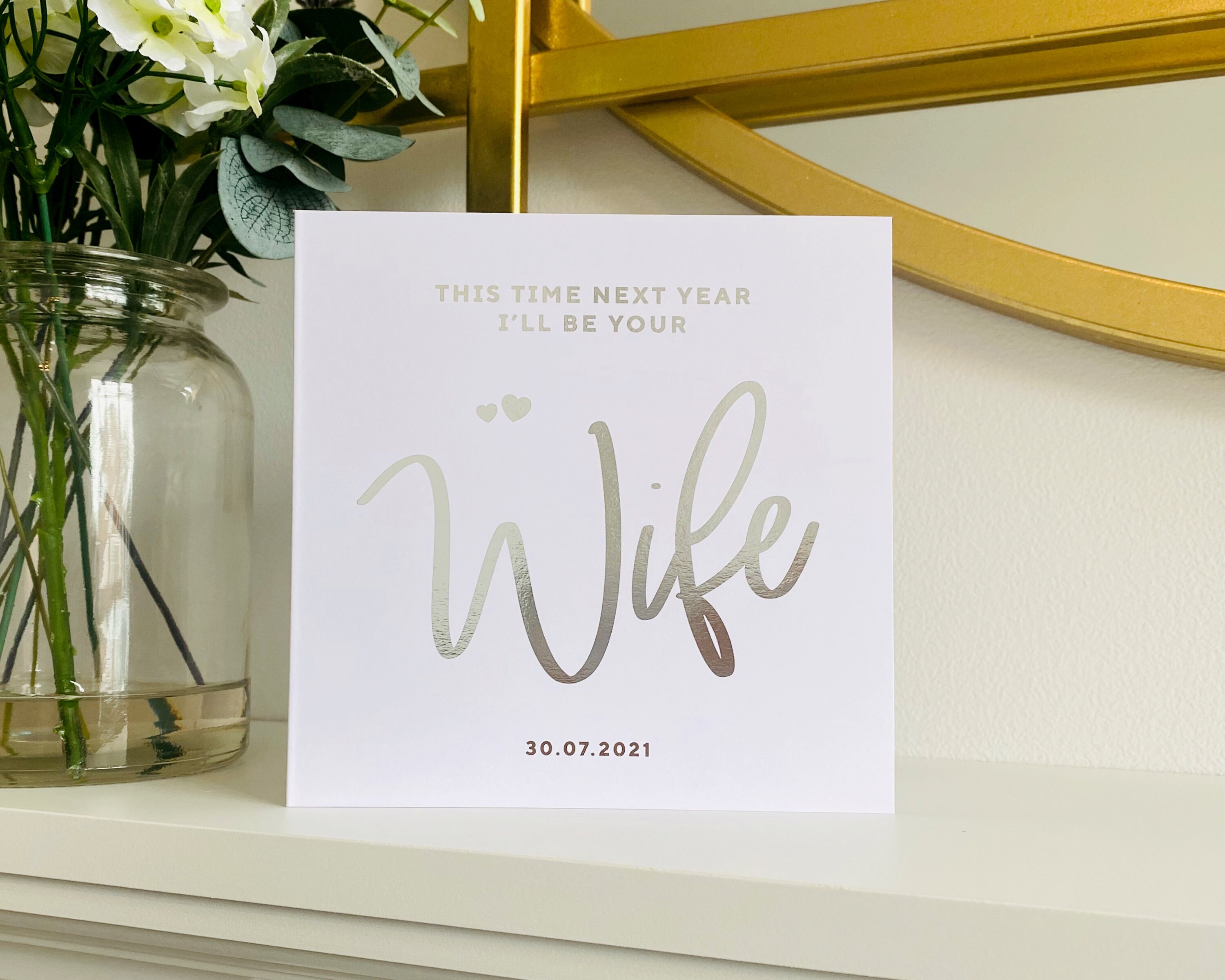 Wedding Countdown Card This Time Next Year Card I'll Be - Etsy UK