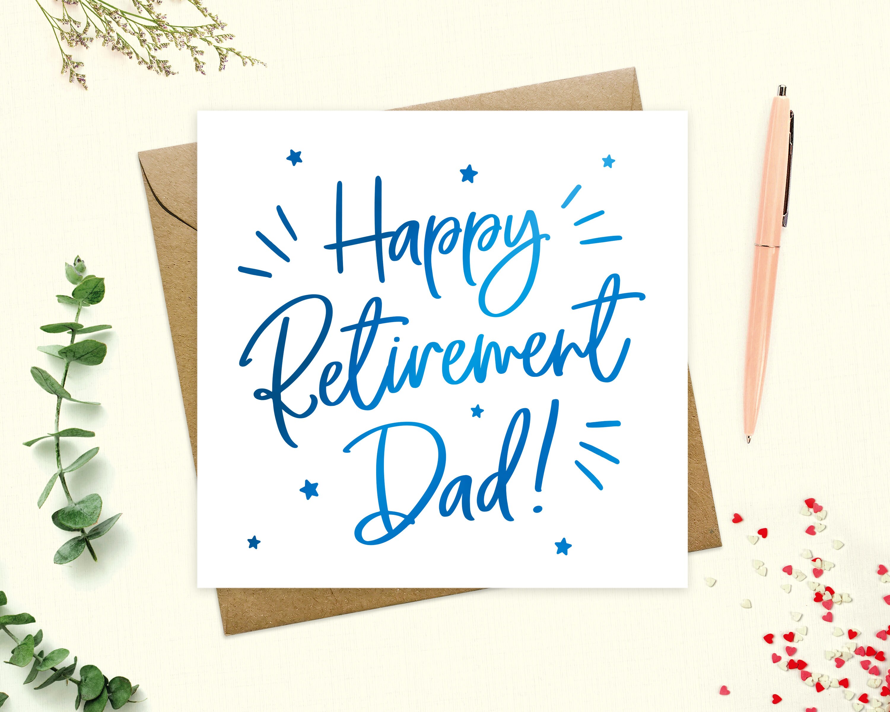 Happy Retirement Dad Card Dad Retirement Card Goodbye | Etsy UK