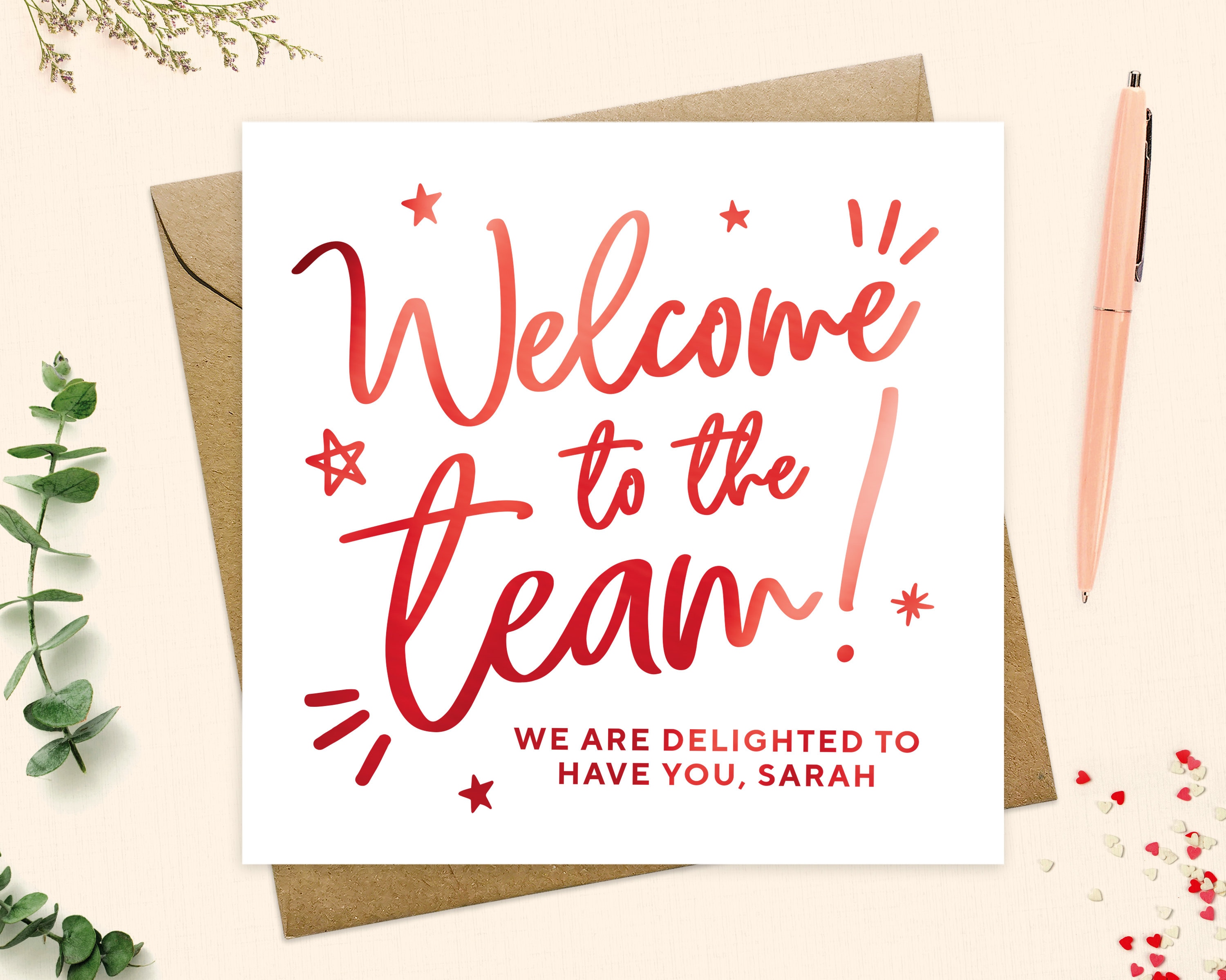 Welcome New Employee Sign