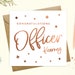 Congratulations Officer Card, Personalised New Job Card, Qualified ...