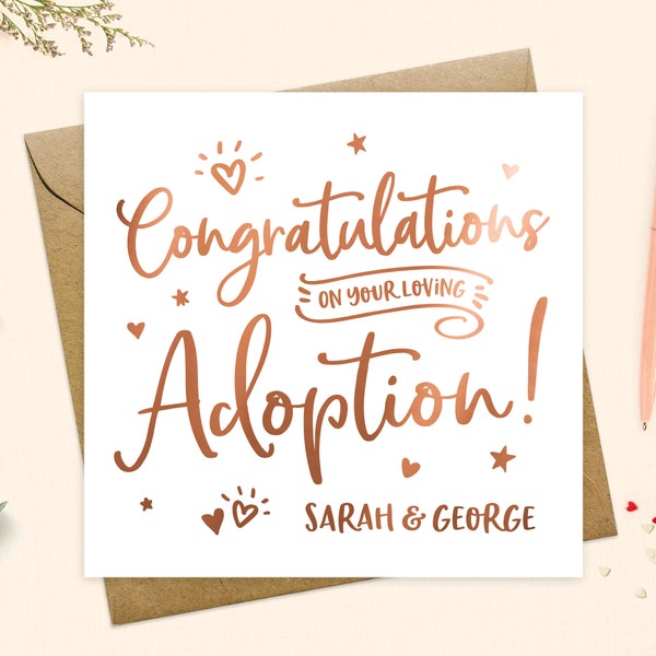 Adoption Card - Etsy UK
