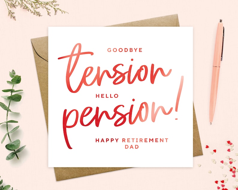 Happy Retirement Card Personalised Retirement Card Goodbye - Etsy