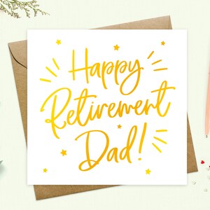 Happy Retirement Dad Card - Dad Retirement Card, Goodbye Tension Hello ...