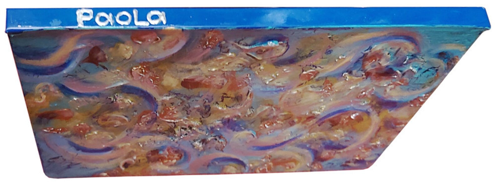 Hand Painted Notebook, Hard Front and Back Cover, Textured Abstract ...