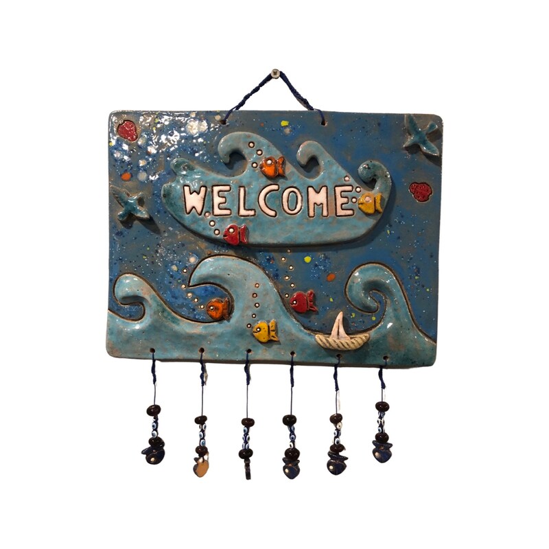 Ceramic Welcome Sign - Etsy UK